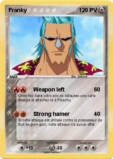 Pokémon Franky 260 260 - Weapon left - Ma carte Pokémon
