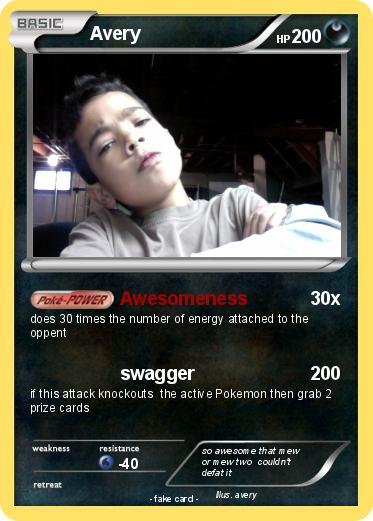 Pokémon Avery 88 88 - Awesomeness - My Pokemon Card