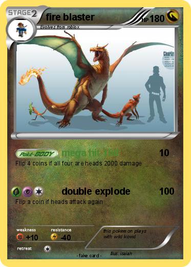 Pokémon fire blaster 21 21 - mega hit 160 - My Pokemon Card