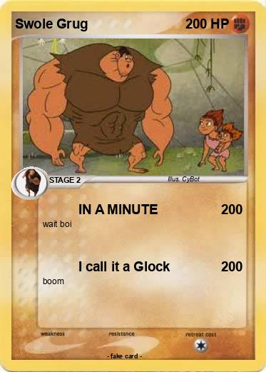 Pokémon Swole Grug - IN A MINUTE - My Pokemon Card