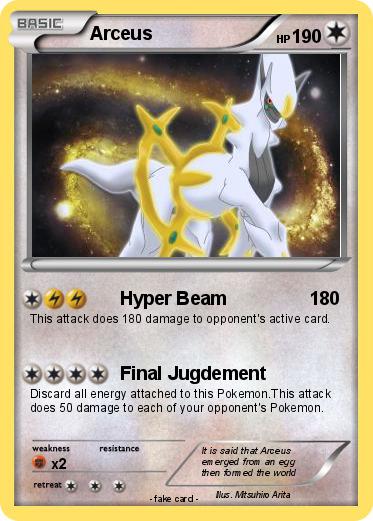 Pokémon Arceus 9378 9378 - Hyper Beam 180 - My Pokemon Card