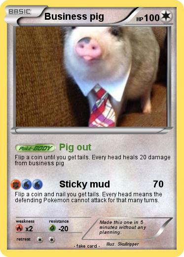Pokémon Business pig 1 1 - Pig out - My Pokemon Card