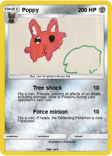 Pokémon Popee 1 1 - Tree shock - My Pokemon Card