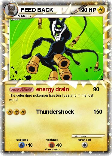 Pokémon FEED BACK 1 1 - energy drain - My Pokemon Card