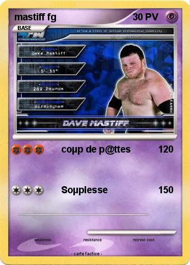 Pokémon mastiff fg - coµp de p@ttes - Ma carte Pokémon