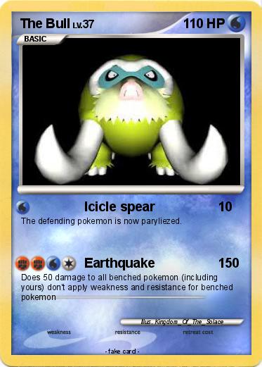 Pokémon The Bull 9 9 - Icicle spear - My Pokemon Card