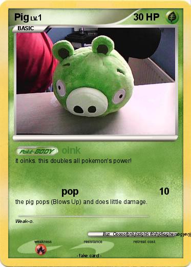 Pokémon Pig 674 674 - oink - My Pokemon Card
