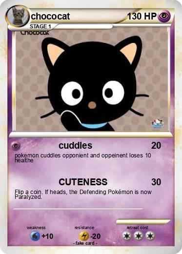 Pokémon chococat 6 6 - cuddles - My Pokemon Card