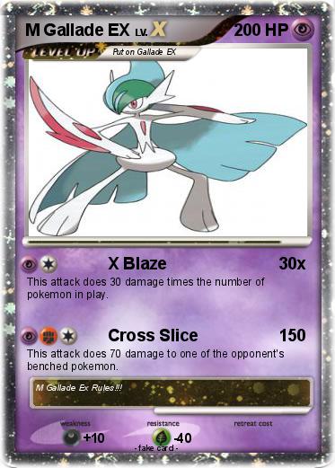 Pokémon M Gallade EX 16 16 - X Blaze - My Pokemon Card
