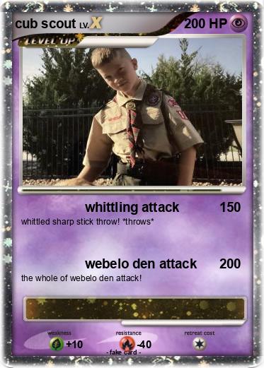 Pokémon cub scout 11 11 - whittling attack - My Pokemon Card