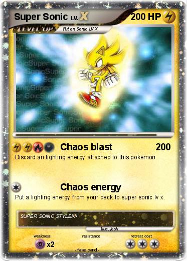 Pokémon Super Sonic 2811 2811 - Chaos blast - My Pokemon Card