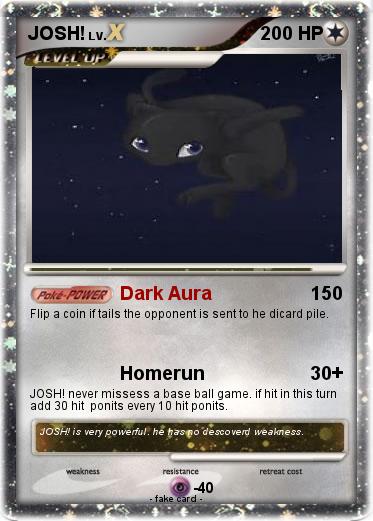 Pokémon JOSH 808 808 - Dark Aura - My Pokemon Card