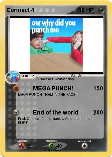 Pokémon Connect 4 4 - MEGA PUNCH! - My Pokemon Card