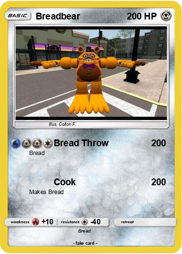 Pokémon Breadbear 6 6 - Bread Throw - My Pokemon Card