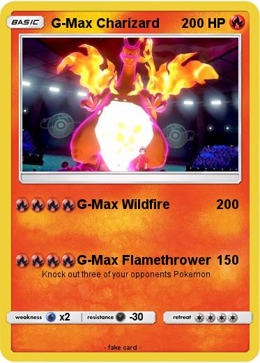 Pokémon G Max Charizard 5 5 - G-Max Wildfire - My Pokemon Card