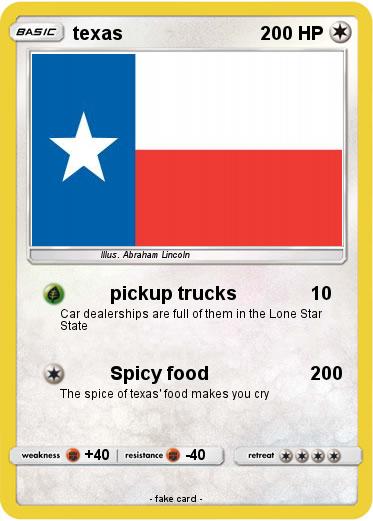 Pokémon texas 62 62 - pickup trucks - My Pokemon Card
