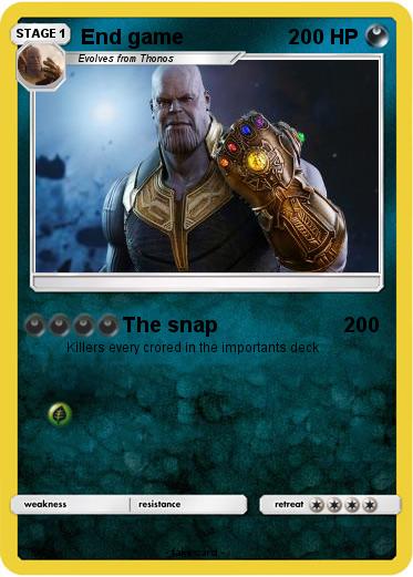 Pokémon End game 1 1 - The snap - My Pokemon Card