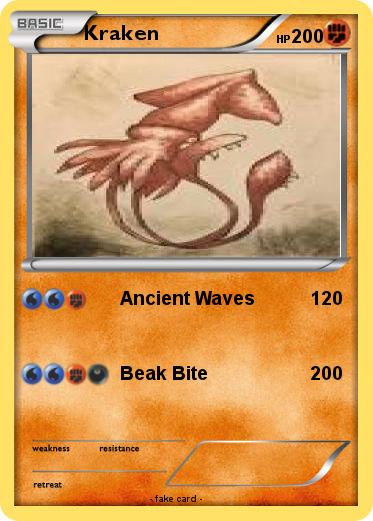 Pokémon Kraken 338 338 - Ancient Waves - My Pokemon Card