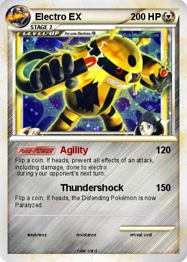 Pokémon Electro EX 6 6 - Agility - My Pokemon Card
