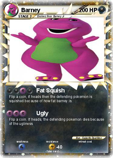 Pokémon Barney 621 621 - Fat Squish - My Pokemon Card