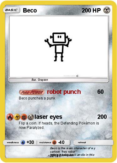 Pokémon Beco 1 1 - robot punch - My Pokemon Card