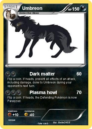 Pokémon Umbreon 1410 1410 - Dark matter - My Pokemon Card