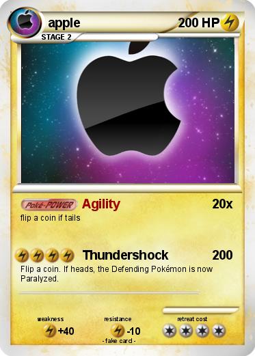 Pokémon apple 309 309 - Agility - My Pokemon Card