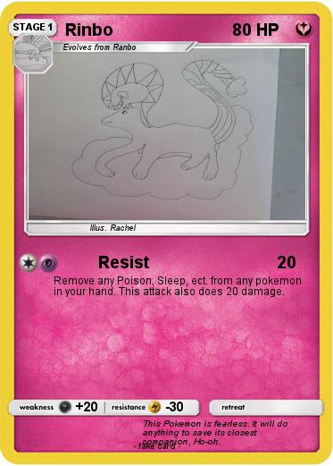 Pokémon Rinbo 1 1 - Resist - My Pokemon Card