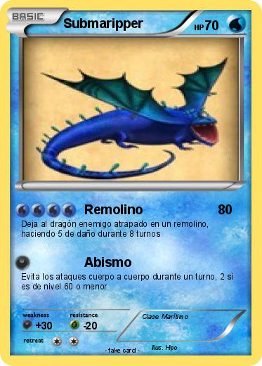 Pokémon Submaripper - Remolino - Mi carta pokémon