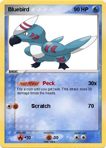 Pokémon Bluebird 6 6 - Peck - My Pokemon Card