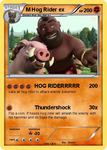 Pokémon M Hog Rider ex - HOG RIDERRRRR - My Pokemon Card