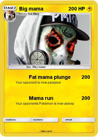 Pokémon Big mama 109 109 - Fat mama plunge - My Pokemon Card