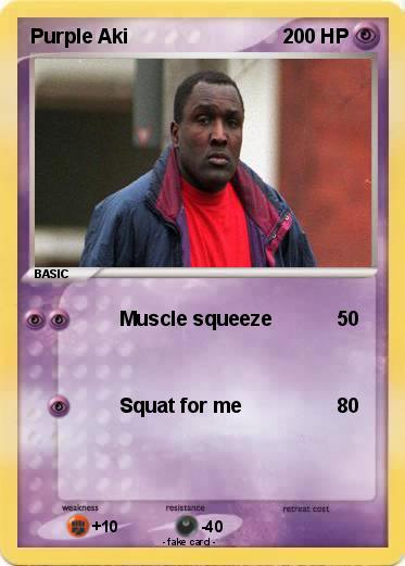 Pokémon Purple Aki 1 1 - Muscle squeeze - My Pokemon Card
