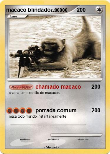 Pokémon macaco blindado - chamado macaco - My Pokemon Card
