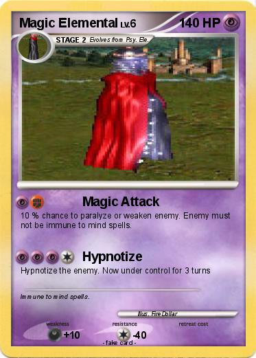 Pokémon Magic Elemental 1 1 - Magic Attack - My Pokemon Card