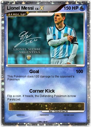 Pokémon Lionel Messi 464 464 - Goal - My Pokemon Card
