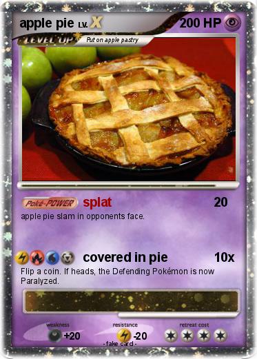 Pokémon apple pie 18 18 - splat - My Pokemon Card