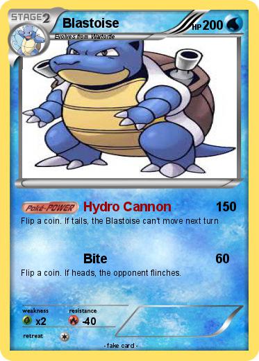 Pokémon Blastoise 1869 1869 - Hydro Cannon - My Pokemon Card