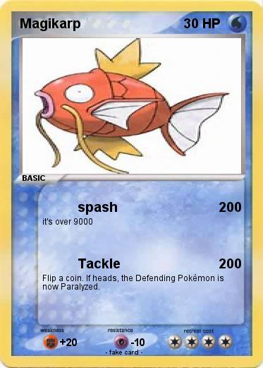 Pokémon Magikarp 1603 1603 - spash - My Pokemon Card