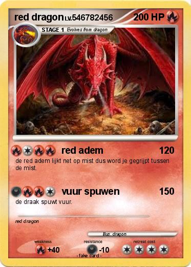 Pokémon red dragon 77 77 - red adem - My Pokemon Card