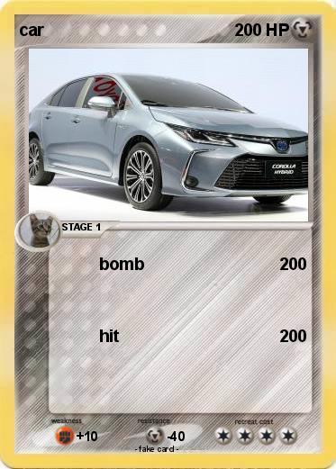 Pokémon car 551 551 - bomb - My Pokemon Card
