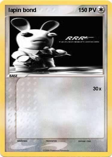 Pokémon lapin bond - Ma carte Pokémon