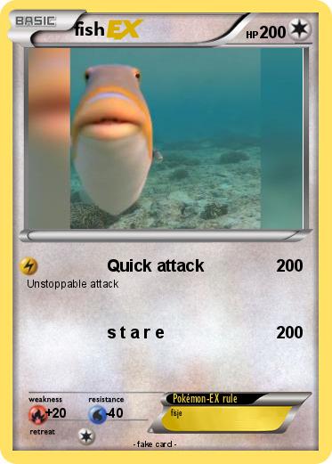 Pokémon fish 591 591 - Quick attack - My Pokemon Card