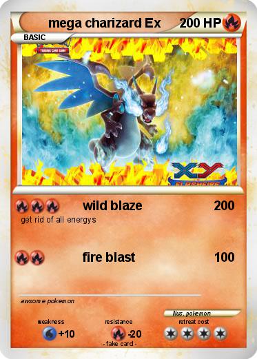 Pokémon mega charizard Ex 197 197 - wild blaze - My Pokemon Card
