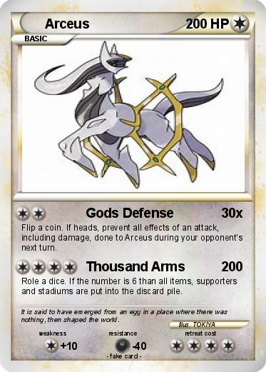 Pokémon Arceus 11263 11263 - Gods Defense - My Pokemon Card