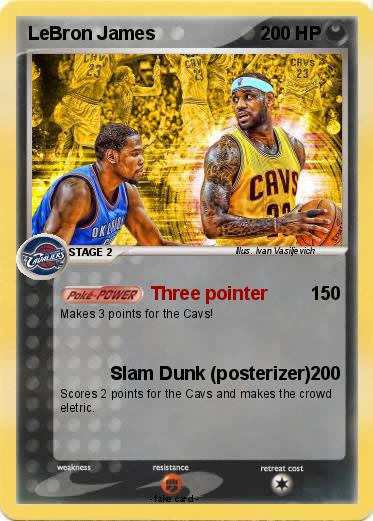 Pokémon LeBron James 416 416 - Three pointer - My Pokemon Card
