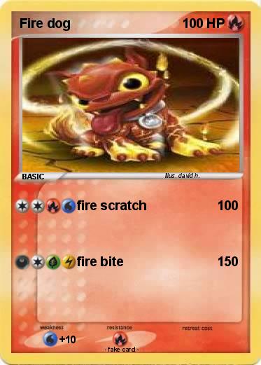Pokémon Fire dog 27 27 - fire scratch - My Pokemon Card