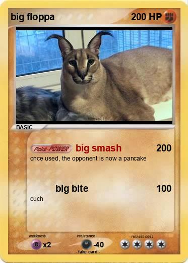 Pokémon big floppa 40 40 - big smash - My Pokemon Card