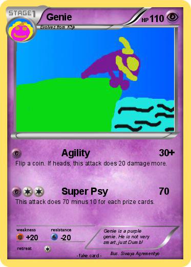 Pokémon Genie 42 42 - Agility - My Pokemon Card