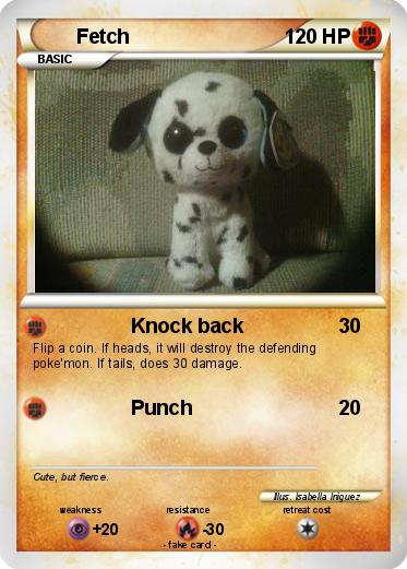 Pokémon Fetch 6 6 - Knock back - My Pokemon Card